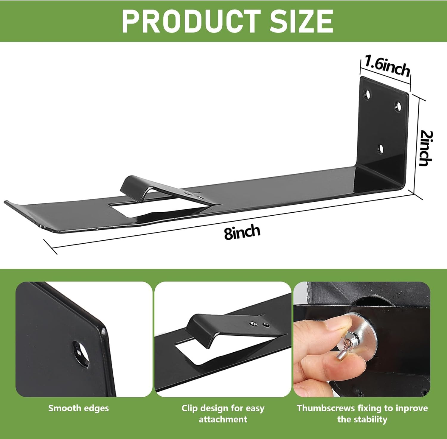 FUGee-4 Pack Owl Mounting Bracket – Metal Bracket with Secure Clip ...