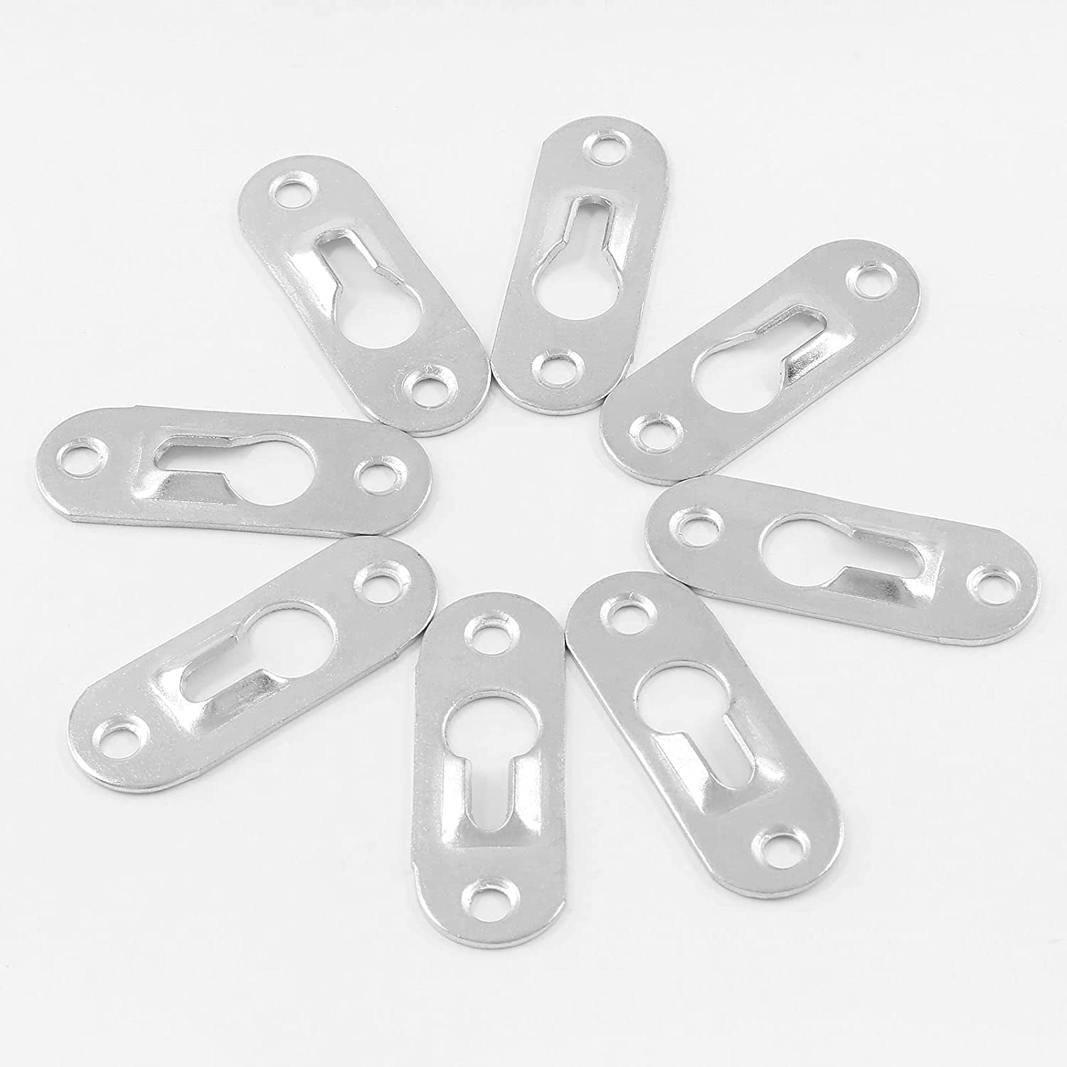 FUGee-40 Pcs Metal Keyhole Hanger, Keyhole Shelf Brackets, Keyhole ...