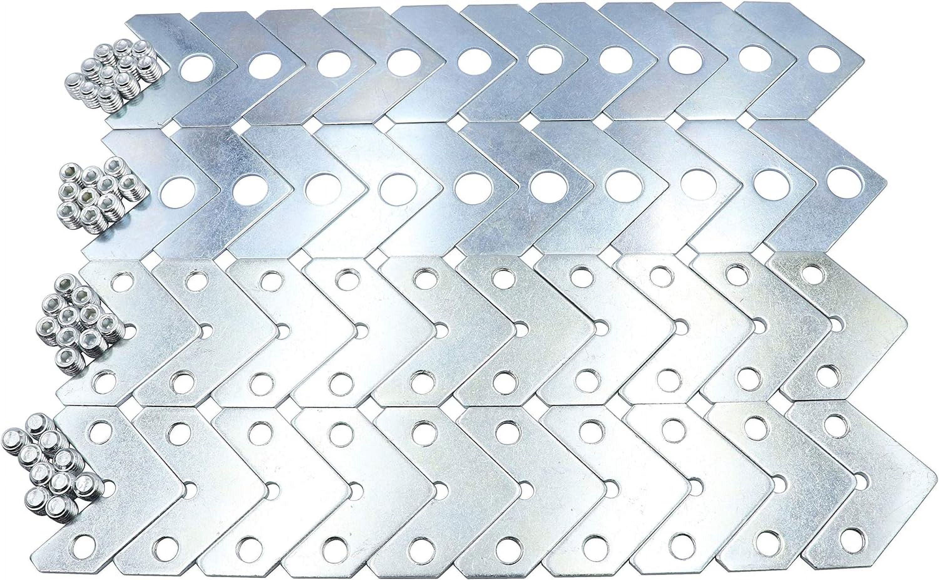 FUGee-40pcs Picture Frame L Shape Angle Bracket Flat Plate Fastener ...