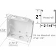 FUGee-4pcs Box Mounting Bracket 2sets for High Profile Blinds 2inch ...