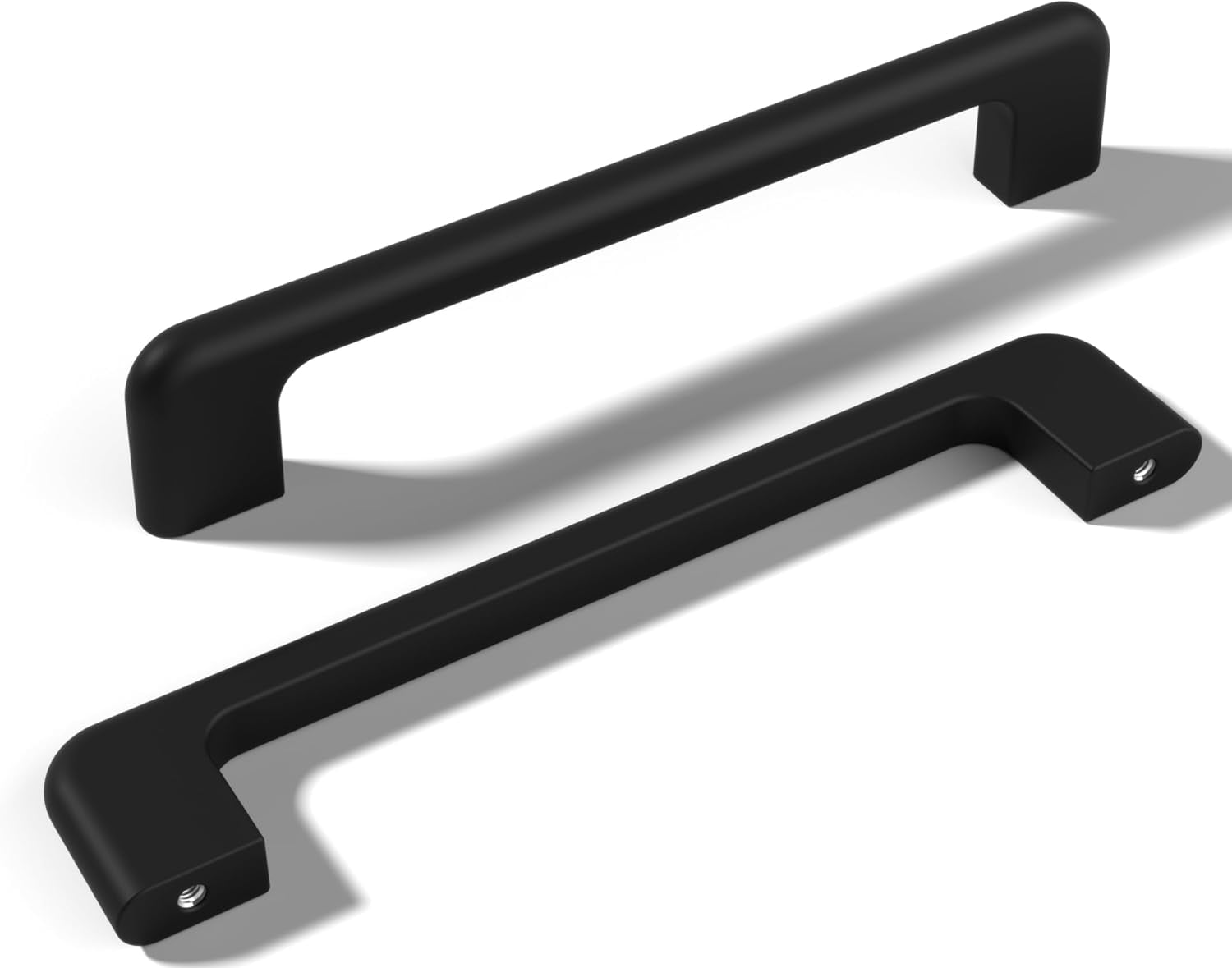 FUGee-| 5 Pack Flat Black 5 Inch Hole Center | Solid Metal Cabinet ...