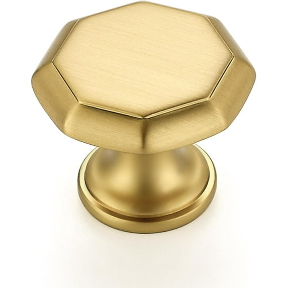 FUGee-5 Pack Gold Kitchen Cabinet knobs Single Hole Drawer Pulls for ...