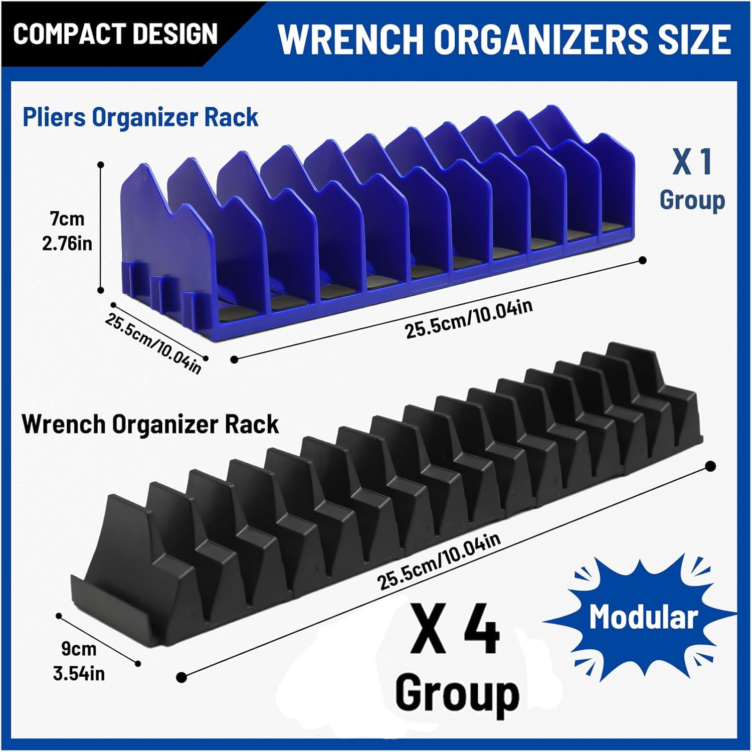 FUGee-52-Tool Modular Wrench Organizer Wrench Holder, 1-Pack Plier ...