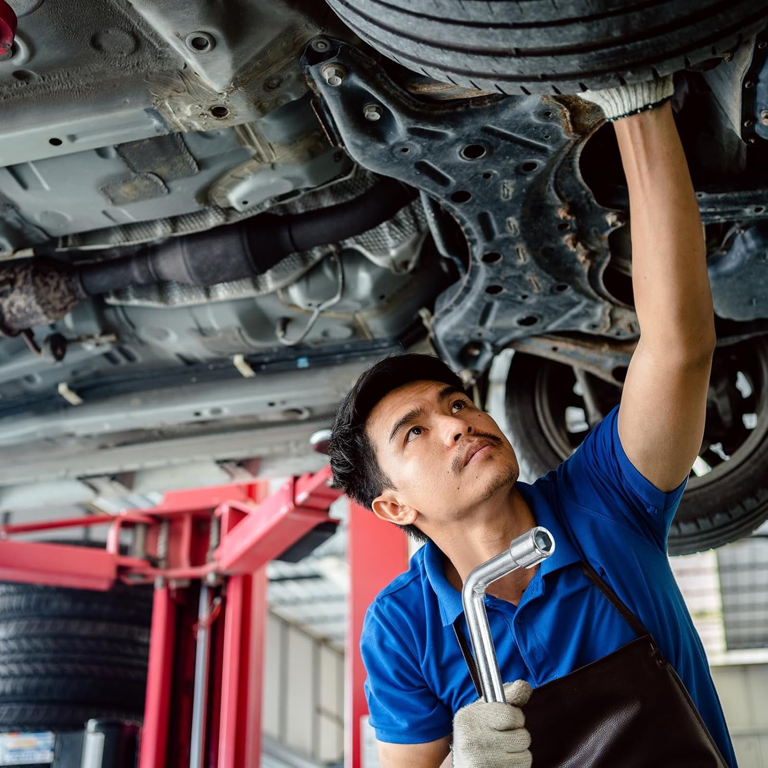 FUGee-5pcs l Shaped Angled Open Hex Socket Wrench 17mm Metric Carbon ...