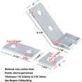 FUGee-6 Pcs 45 Degree Angle Bracket for 1-5/8" Strut Channel, Seismic ...