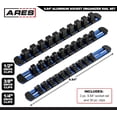 FUGee-60110-3-Piece Multi-Drive Blue 9.84-Inch Socket Rail Set with ...