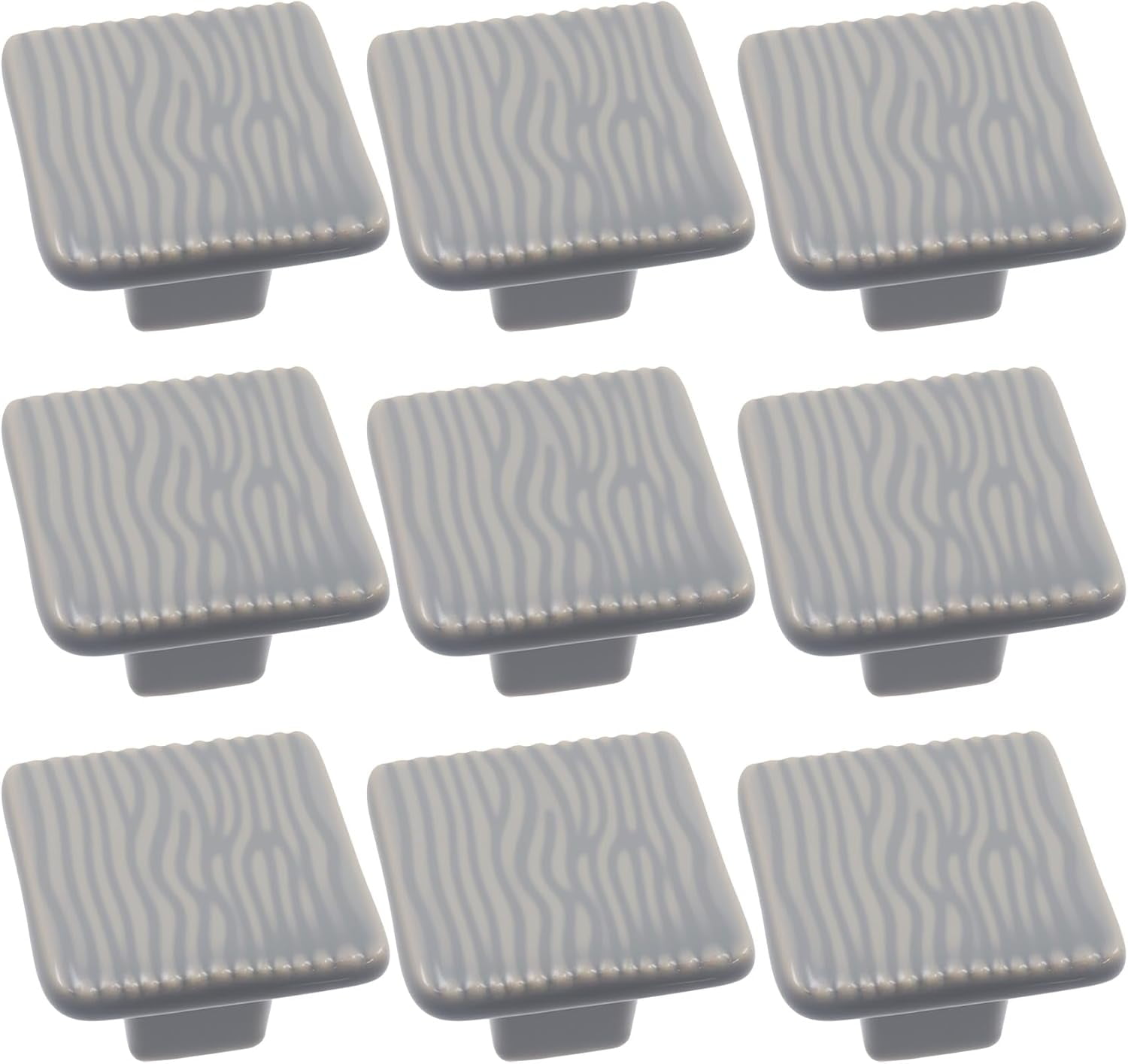 FUGee-6pcs 1.1-Inch Cabinet Furniture Knobs Square Ceramic Drawer Knobs ...