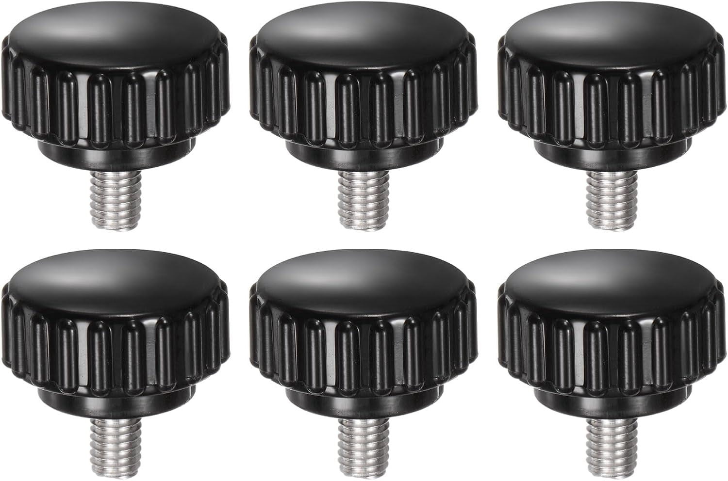 FUGee-6pcs Knurled Clamping Knobs M5 x 8mm Metric 304 Stainless Steel ...