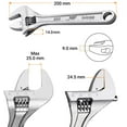 FUGee-8 Inch Adjustable Wrench - Professional Heavy Duty Spanner Chrome ...