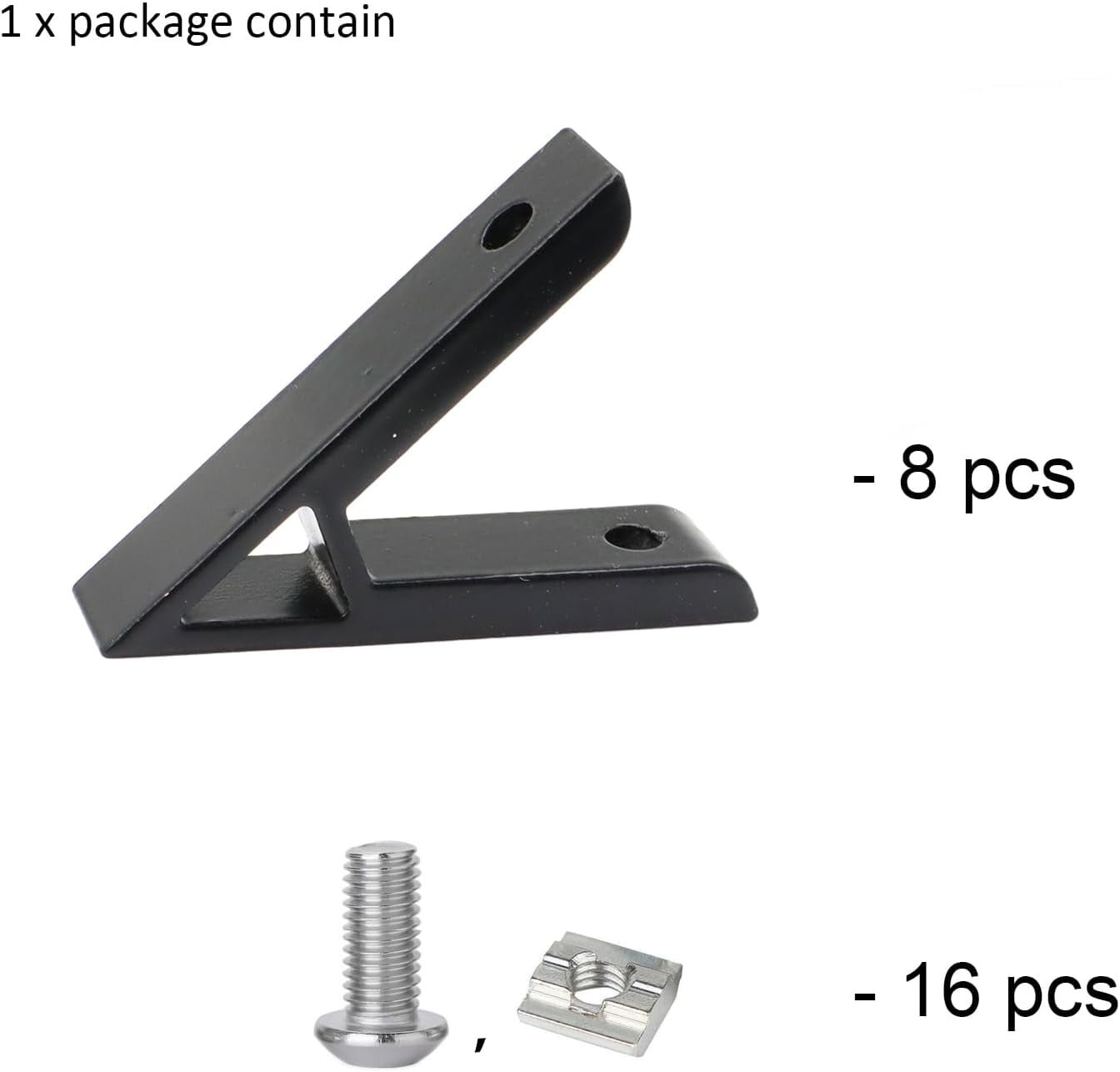 FUGee-8Pcs 2020 45 Degree Angle Bracket 20 Series Aluminum Extrusion ...