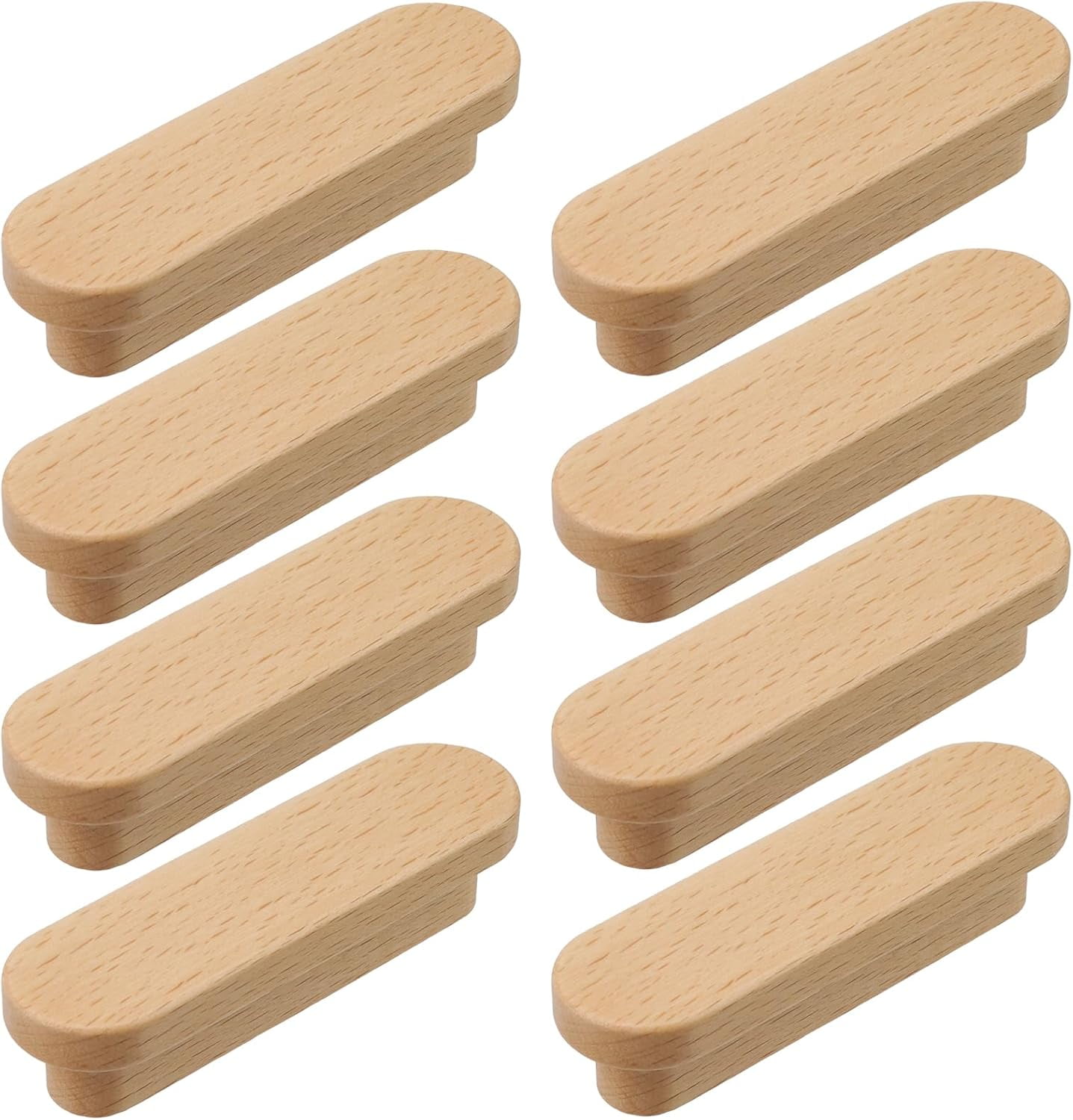FUGee-8Pcs Cabinet Pulls T Shape Wood Pulls Simple Style Wardrobe ...
