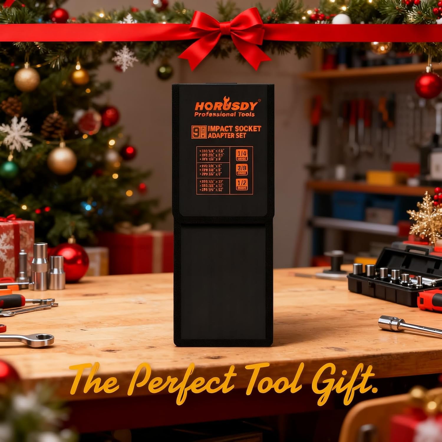 FUGee-9-Piece Impact Socket Adapter Extension Set with Storage Pouch, 1 ...