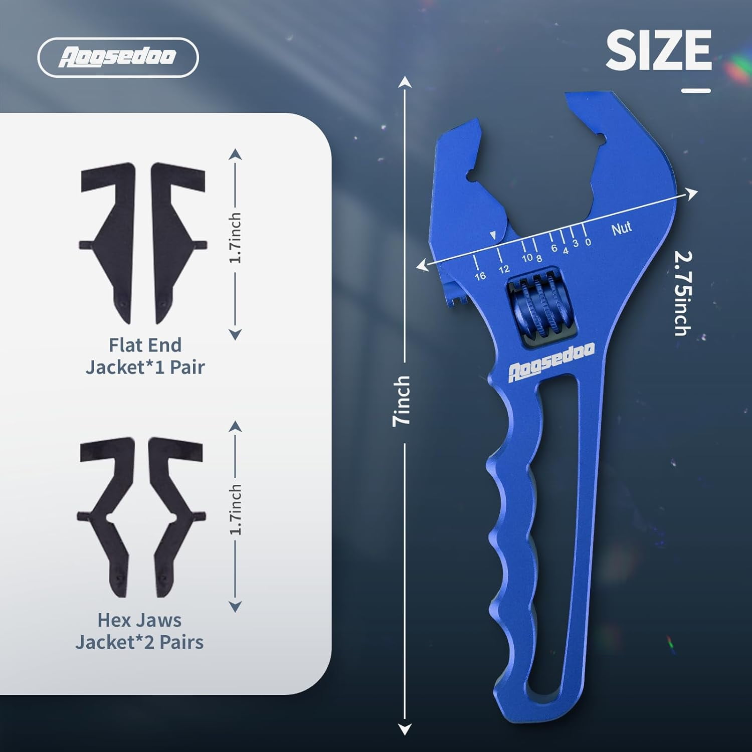 FUGee-AN Fitting Wrench, AN Fitting Tool, AN Hose Fitting Wrench For ...