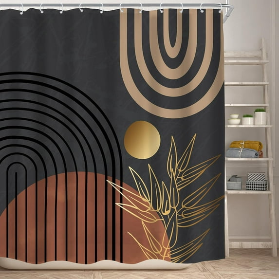 FUGee-Abstract Boho Shower Curtain for Bathroom Decor 60Wx72H Modern ...