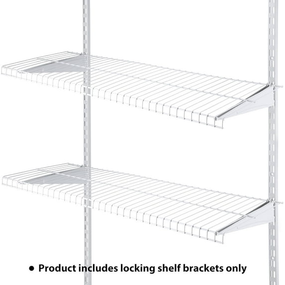 FUGee-Adjustable Locking Shelf Bracket 16 Inch Shelf Brackets Heavy ...
