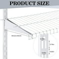 FUGee-Adjustable Locking Shelf Bracket 16 Inch Shelf Brackets Heavy ...