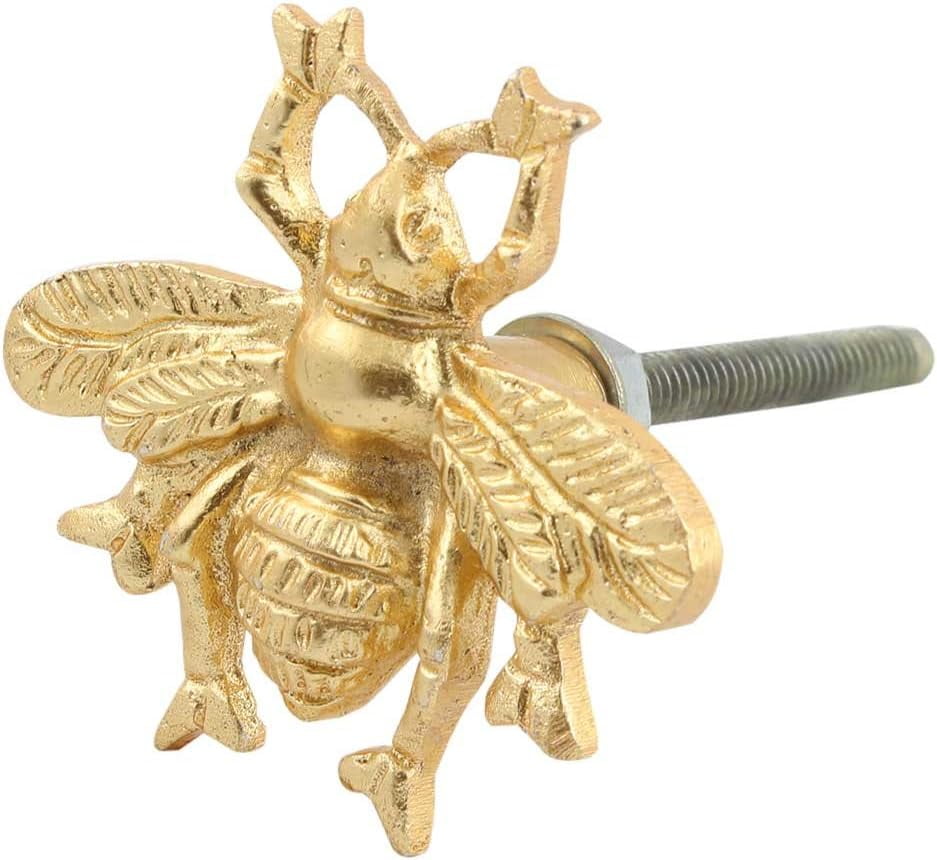 FUGee-Aluminium Gold Bee Modern Cabinet Handles Drawer Knobs Dresser ...