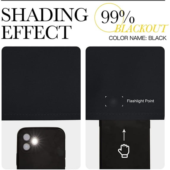 FUGee-Black Out Curtains 63 inch Long - Grommet Thermal Insulated ...