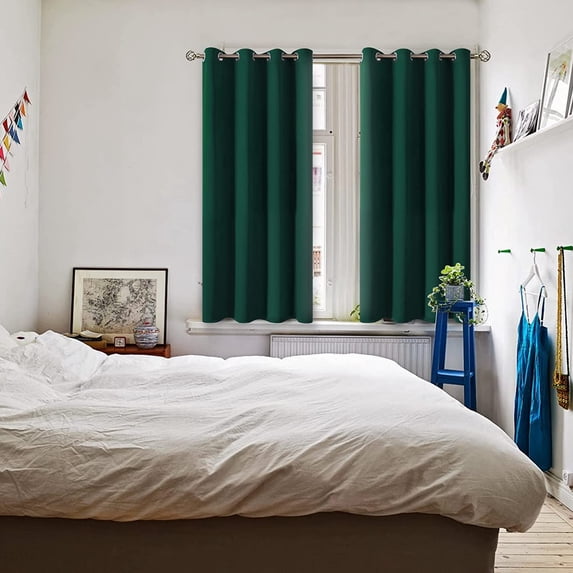 FUGee-Blackout Curtains - Grommet Thermal Insulated Room Darkening ...