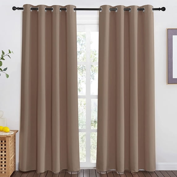 FUGee-Blackout Doorway Curtain 80 inches Long for Bedroom - Grommet ...