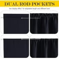 FUGee-Blackout Side Door Curtains, Front Door Curtains for Small Window ...