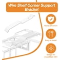 FUGee-Brackets, 3 Inch Wire Shelf Corner Support Bracket Replacement ...