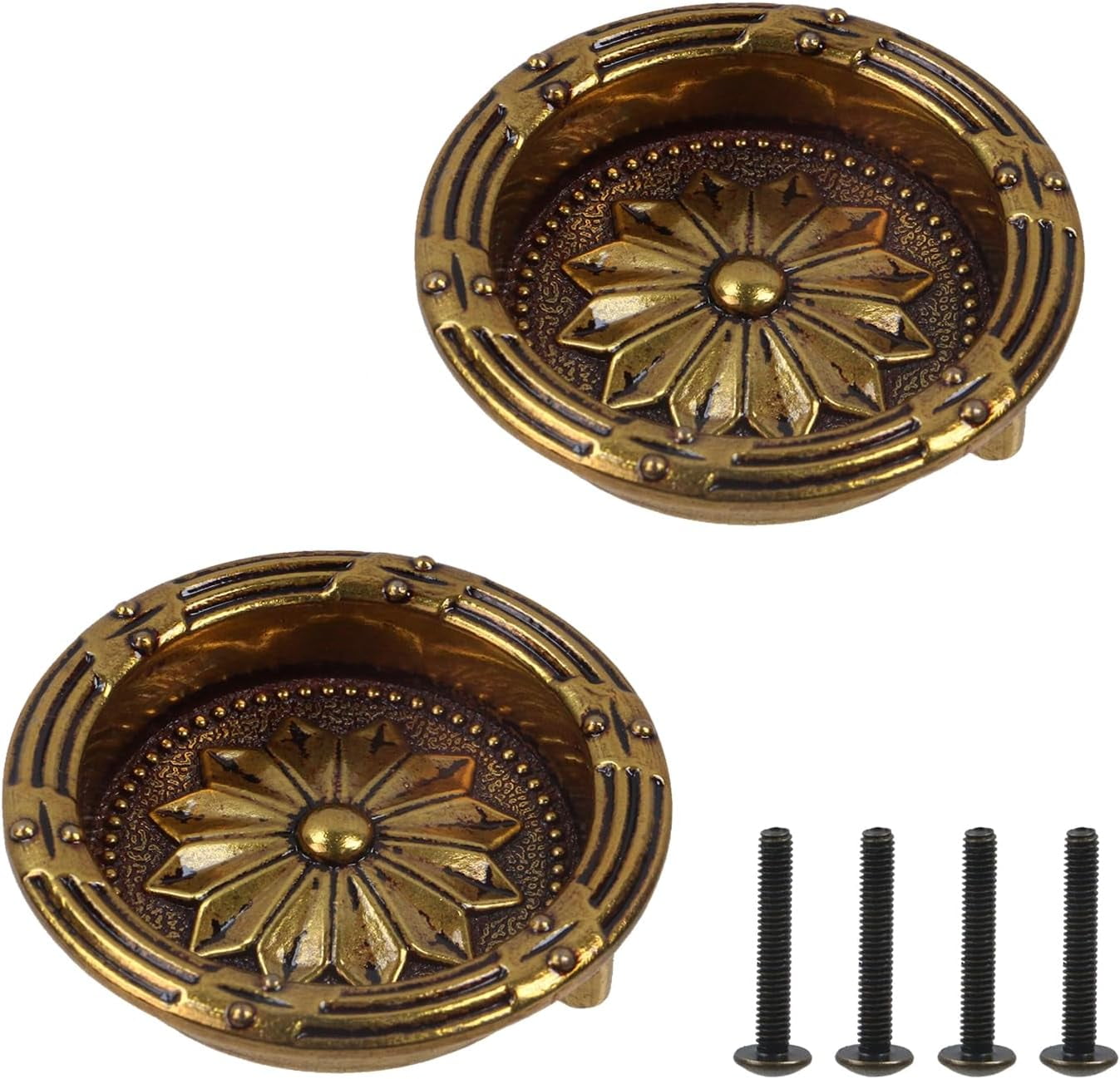 FUGee-Closet Finger Pull Zinc Alloy Round Sliding Finger Door Pull ...