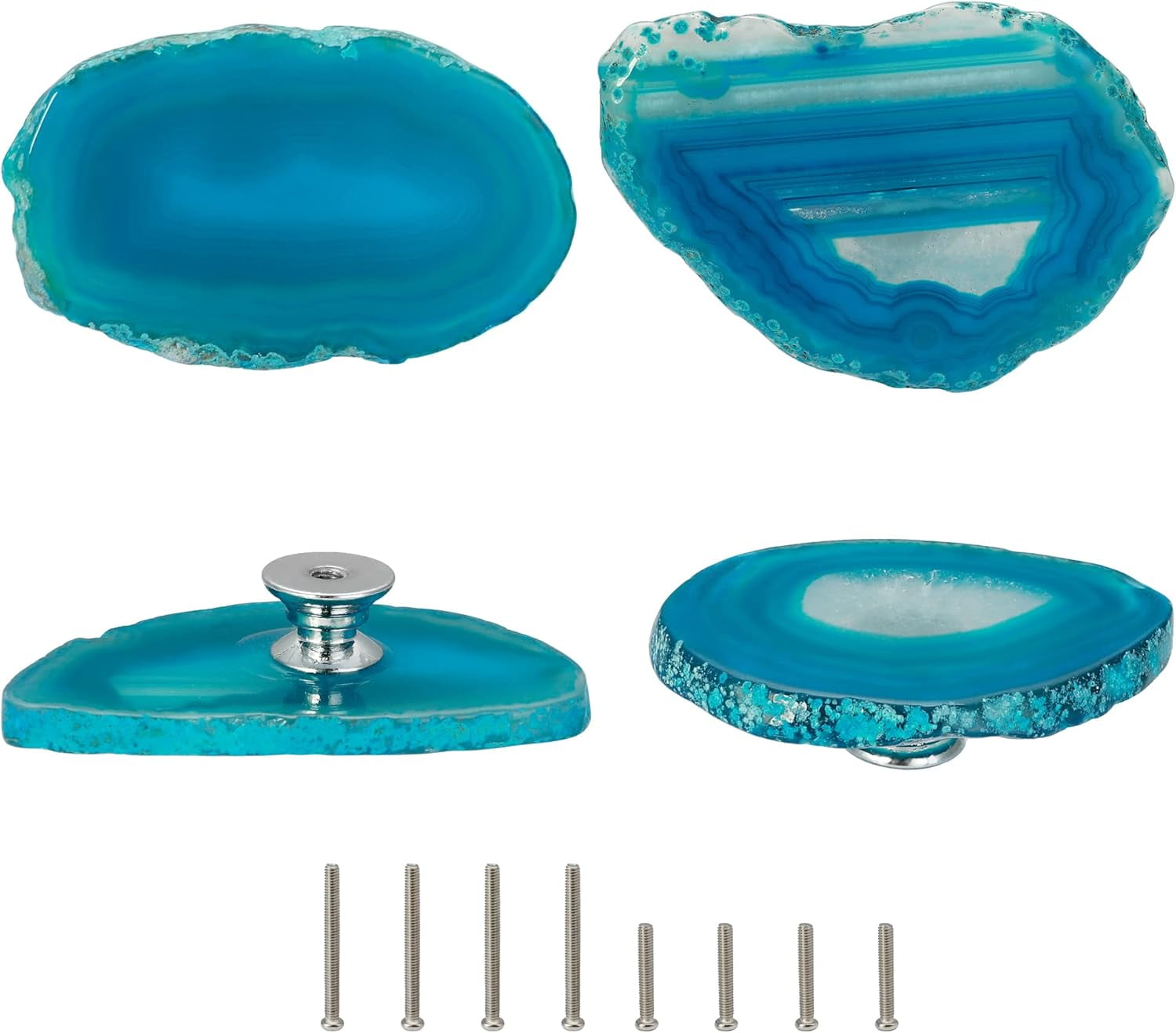 FUGee-Cozy Tower Agate Knobs for Cabinets and Drawers, Unique Drawer ...