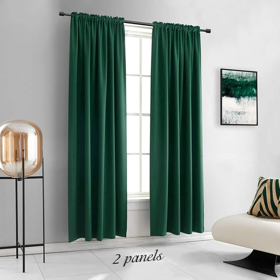 FUGee-Draperies Curtains Panels, Blocking Out 50% Sunlight Window ...