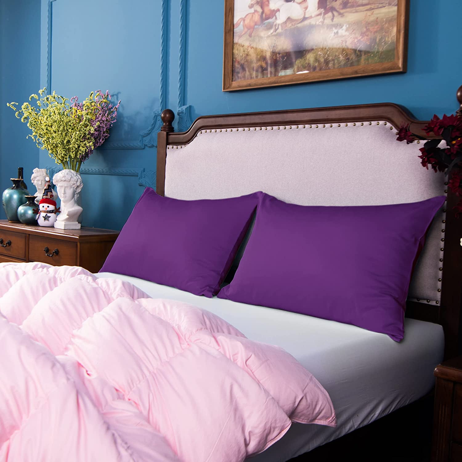 FUGee-Egyptian Cotton Body Pillowcase - 500 Thread Count Cotton Body ...