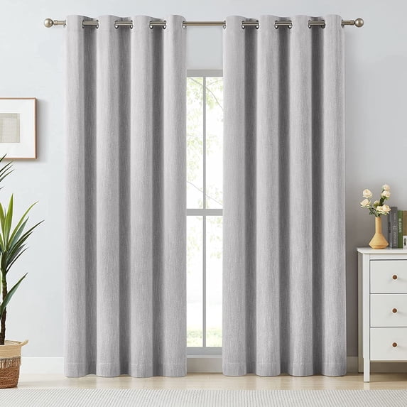 FUGee-Elegant Cotton Room Darkening Blackout Curtains for Living Room ...