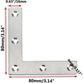 FUGee-Flat L Bracket Right Angle Brackets 80mm x 80mm - Pack of 15 - Walmart.com