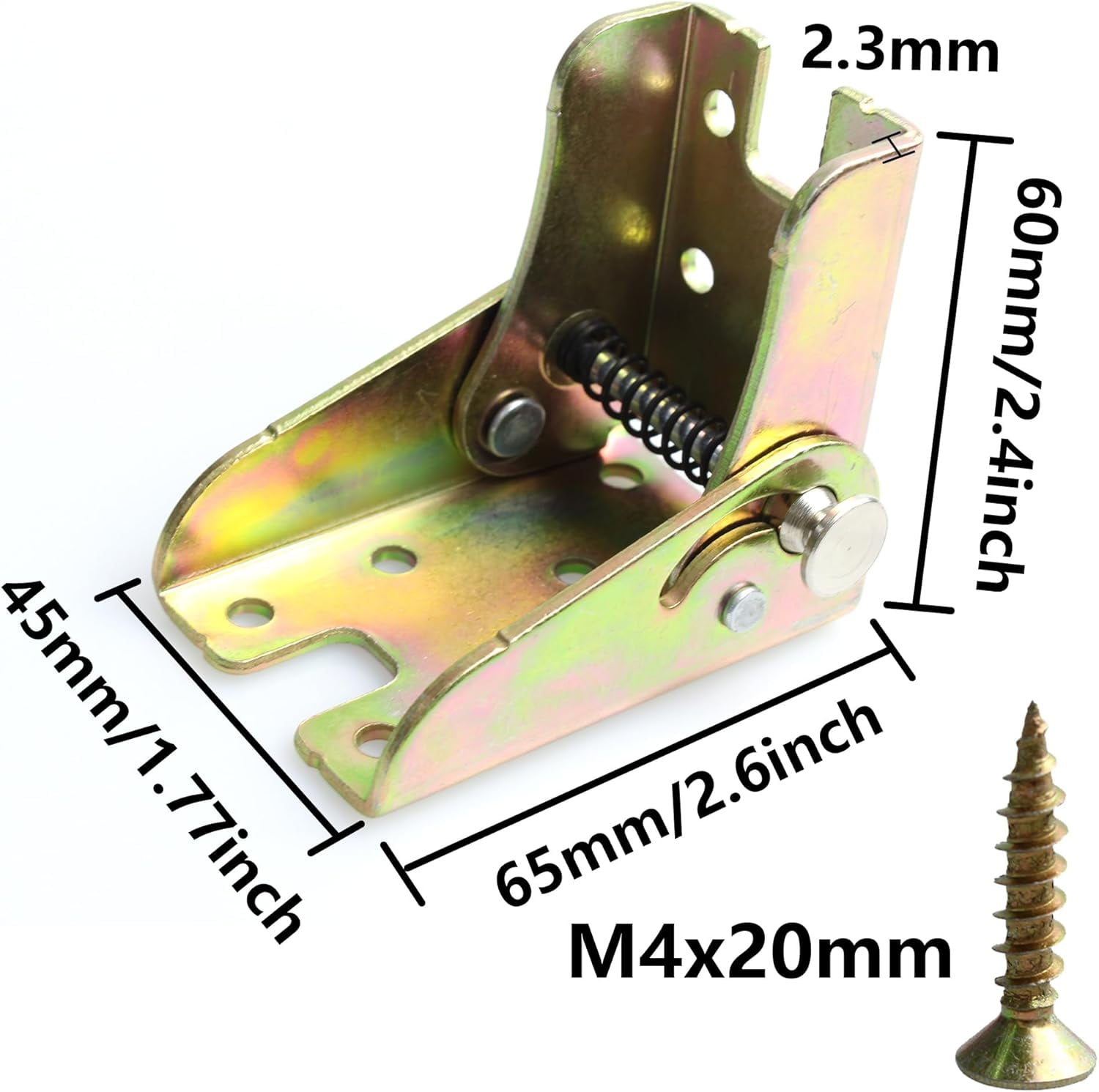 FUGee-Folding Hinge Bracket, Self-Locking Hinge, 90° Foldable Legs ...