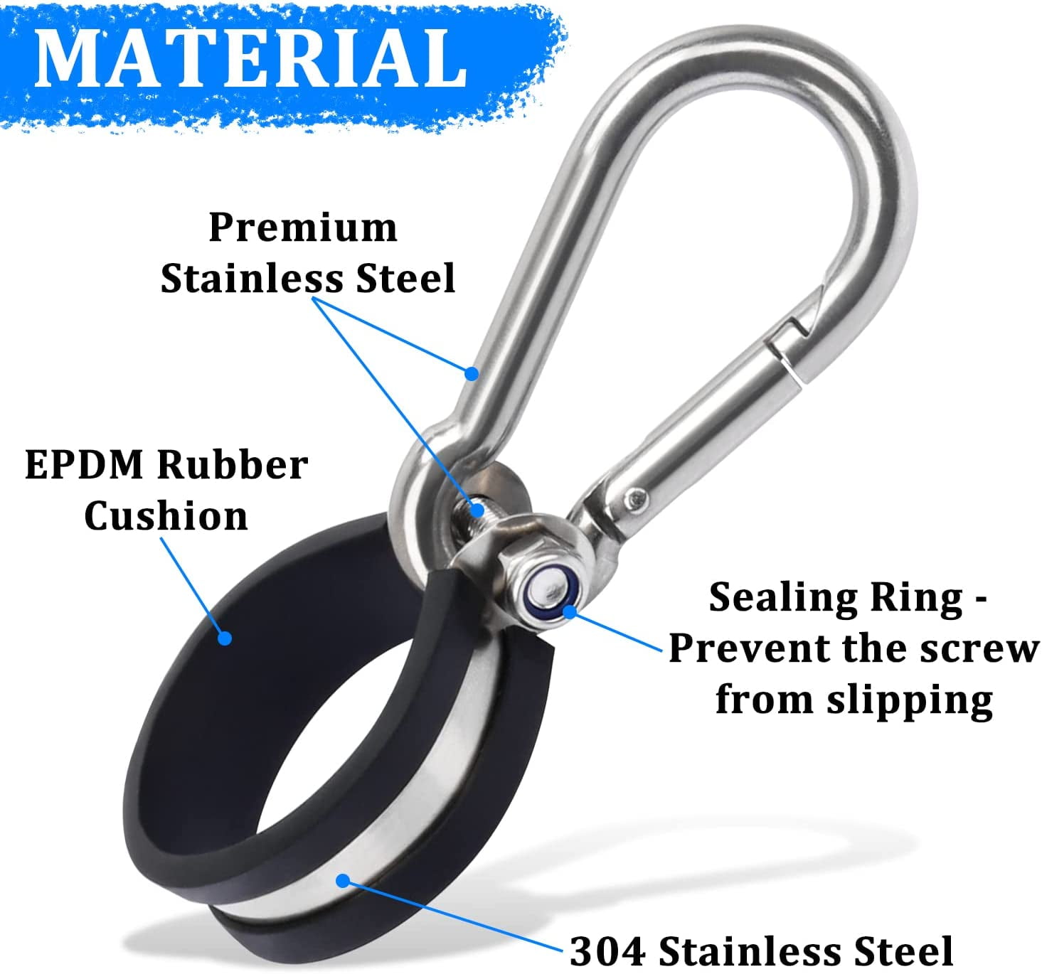 FUGee-Hanger Bracket Assembly 2 Pack, Stainless Steel Airpower Line ...