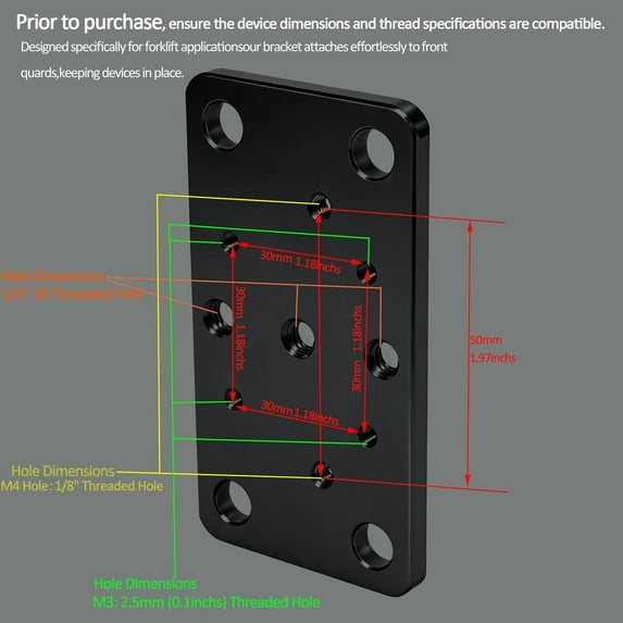 FUGee-Heavy-Duty Forklift Pillar Bracket Mount Retail,Reinforced Steel ...