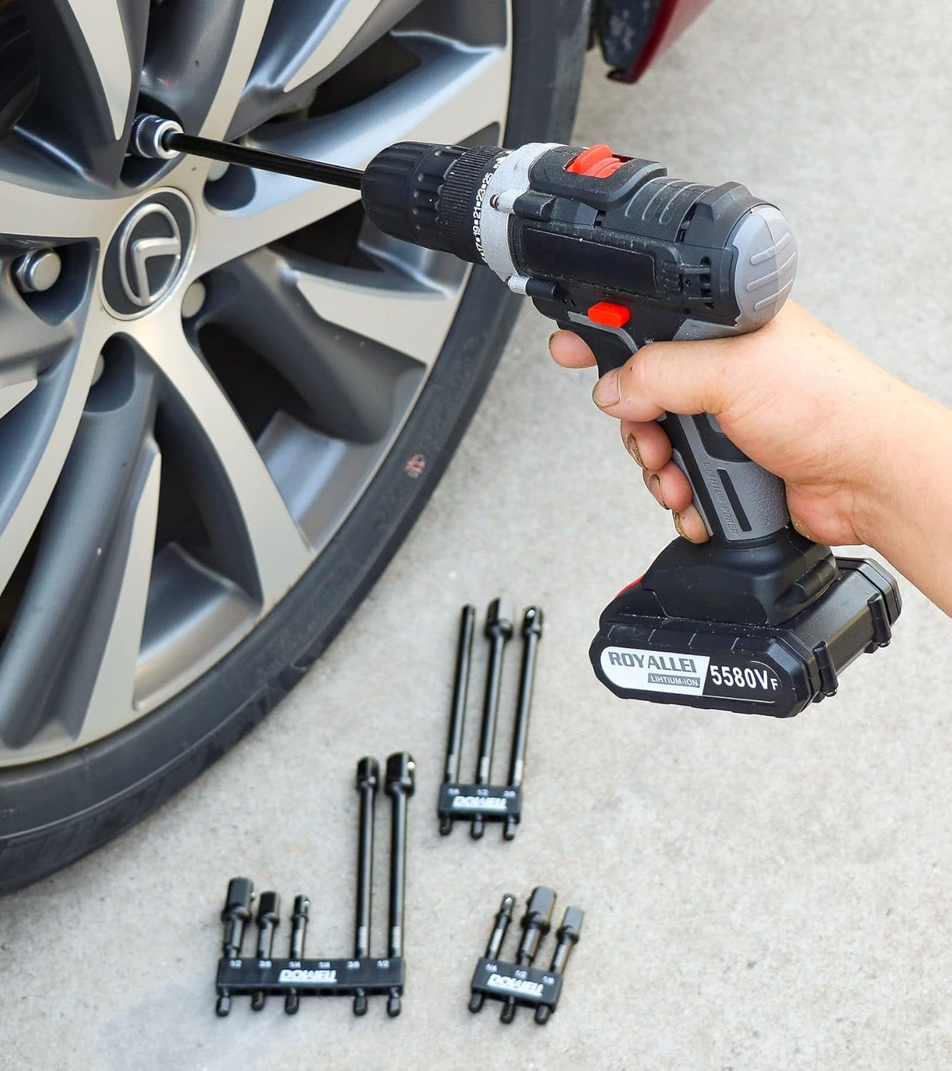 FUGee-Impact Grade Socket Adapter Set Extension Bit With Holder 1/4 ...