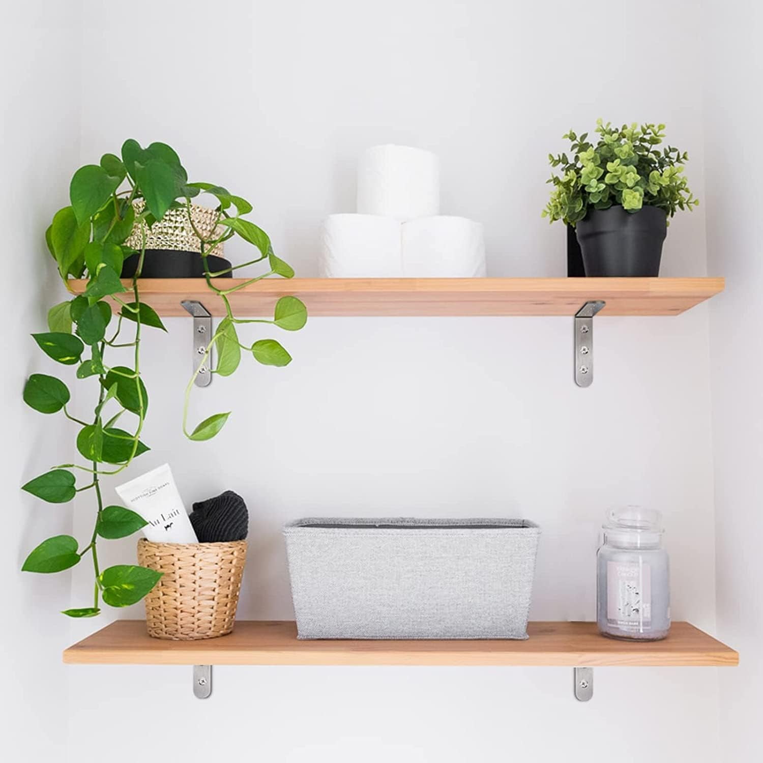 FUGee-L Bracket, 4x4 Inch Max Load: 25lb/12kg Heavy Duty Stainless ...