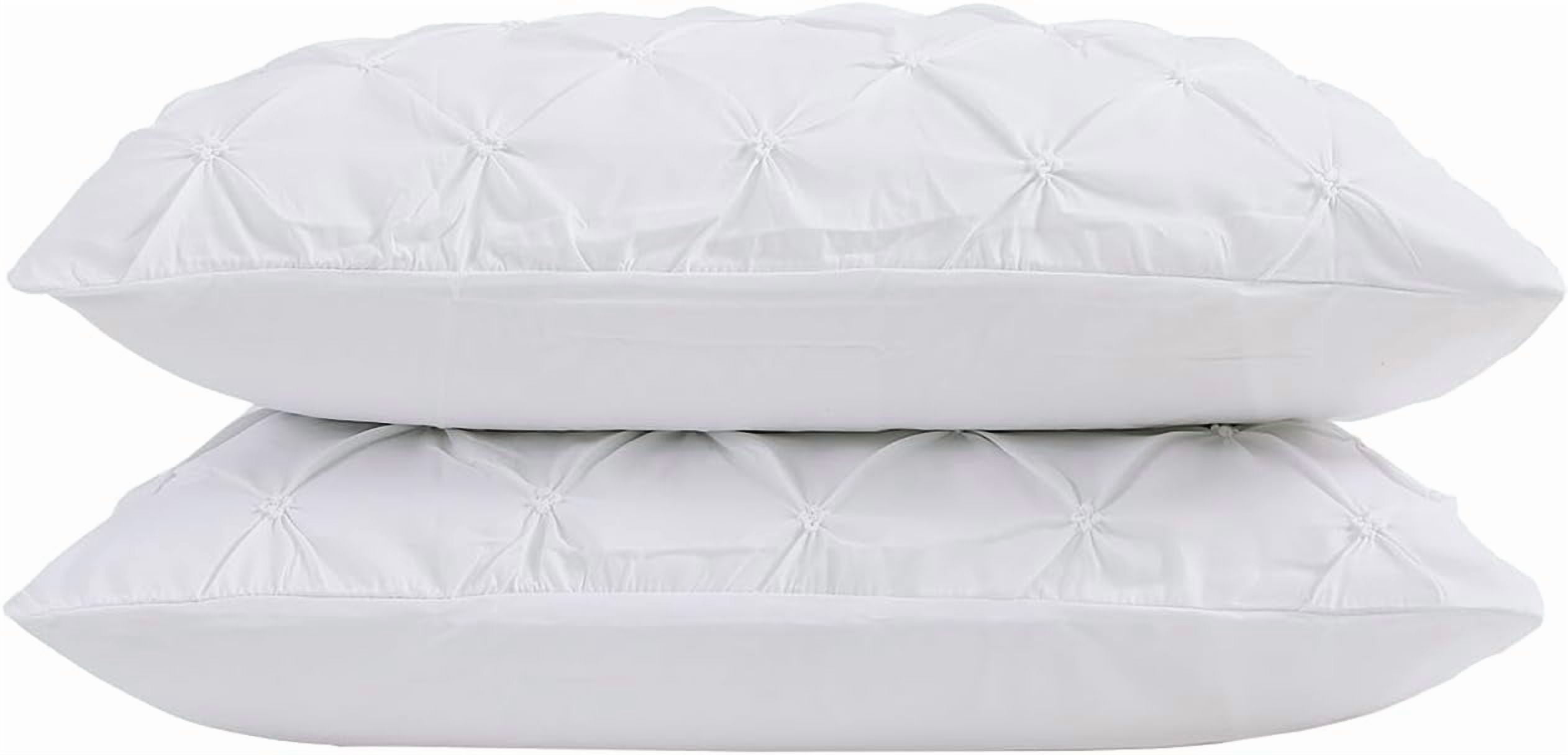 FUGee-Lightweight Microfiber Decorative Pillow Shams, Pinch Pleat ...