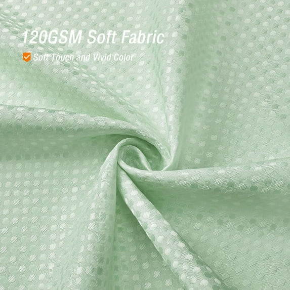 FUGee-Mint Green Shower Curtain, Waffle Weave Textured Fabric Shower ...