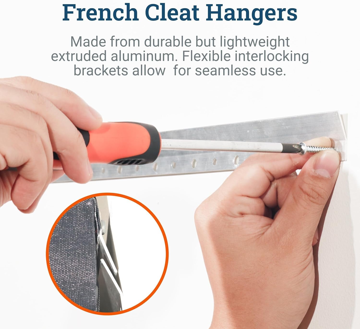 FUGee-PHS - French Cleat Hanger 45 Inch - Heavy Duty Picture Hanging ...