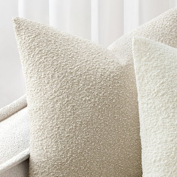 FUGee-Pack of 2 20x20 Inch Decorative Boucle Throw Pillow Covers ...