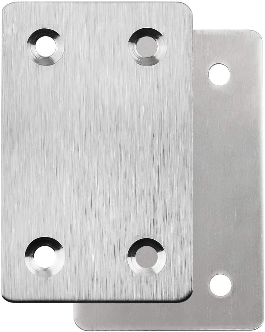 FUGee-Pack of 20 Flat Metal Straight Brace Bracket 0.06inch Thickness ...