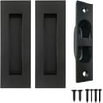 FUGee-Pocket Door Handles and Edge Pull,4.72 inch Recessed Flush Finger ...