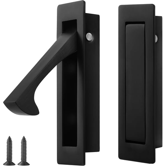 FUGee-Pocket Door Pull Handle, Stainless Steel Edge Pull, Recessed ...