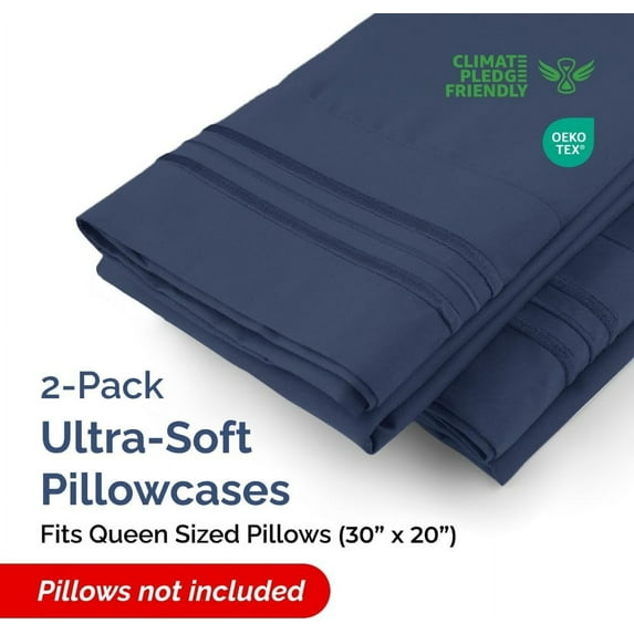 FUGee-Queen Pillow Cases Set of 4 - Ultra Soft Hotel Quality Pillowcase ...