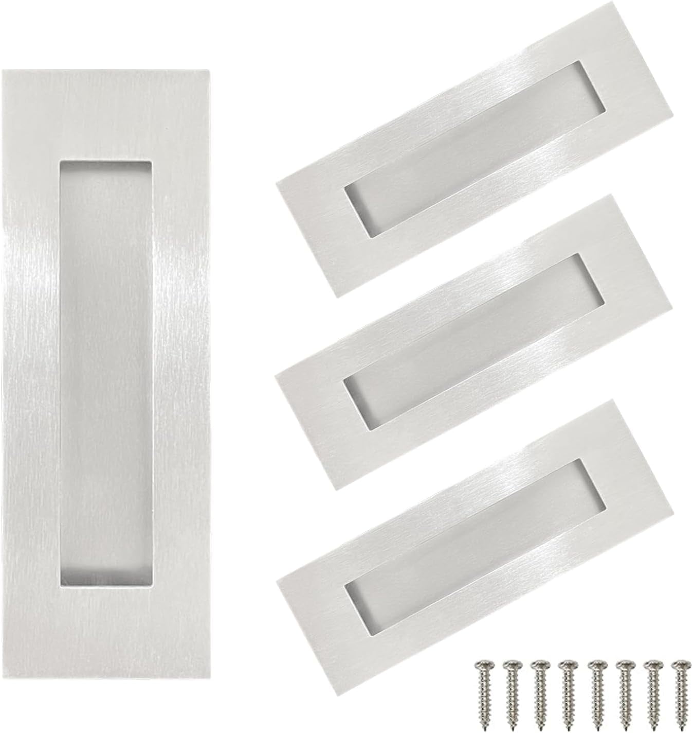 FUGee-Recessed Finger Flush PullsPocket Door Handlesfor Sliding Barn ...