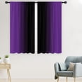 FUGee-Red and Black Curtains Extra Long Wide Ombre Burgundy Grey ...