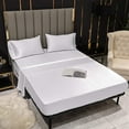 FUGee-Satin Bed Sheet Set,Extra Soft Deep Pocket Silky Satin Sheet Set ...