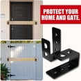 FUGee-SecurityMan (2-PK) Heavy Duty 2x4 Door Barricade Brackets ...