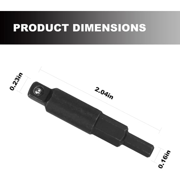 FUGee-Service Wrench Hex Key Adapter 60609, for 3/16" & 5/16" hex ...